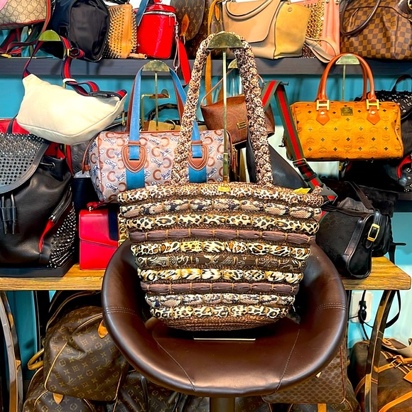 Bags | Capelli Steward Shoulder Quilted Leopard Tote | Poshmark